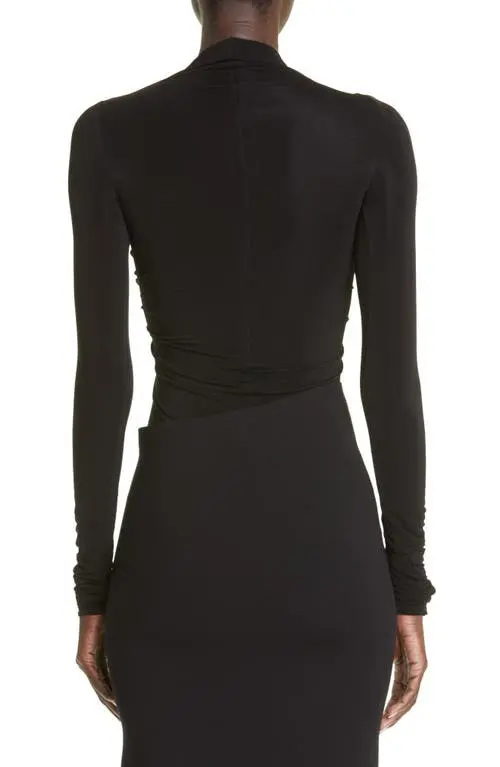 Rick Owens Gathered Asymmetric Maxi Skirt