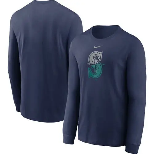 Nike Seattle Mariners Angle Logo Long Sleeve T-shirt