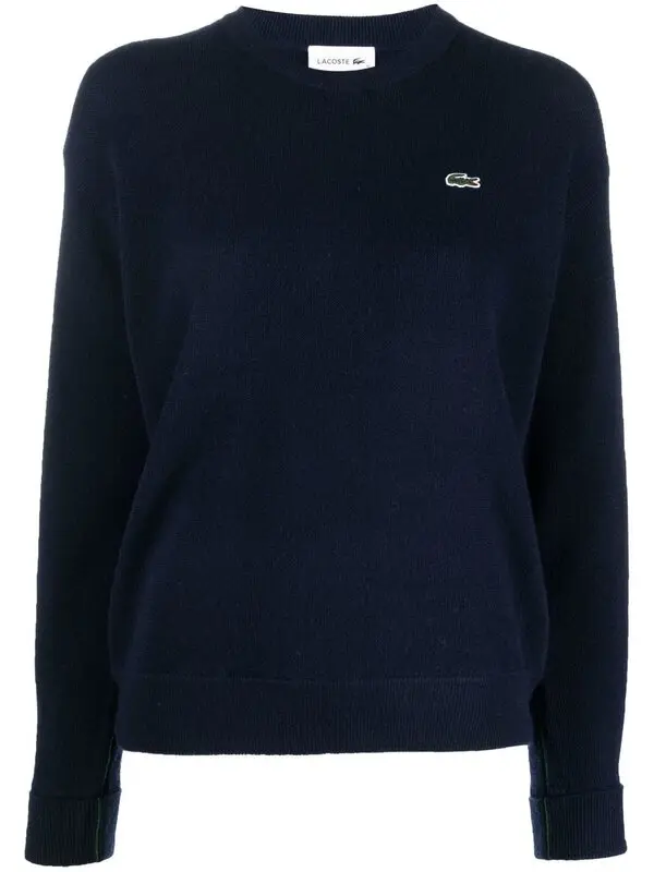 Lacoste Logo-patch Crew-neck Jumper
