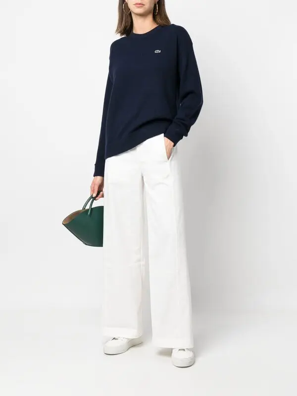 Lacoste Logo-patch Crew-neck Jumper