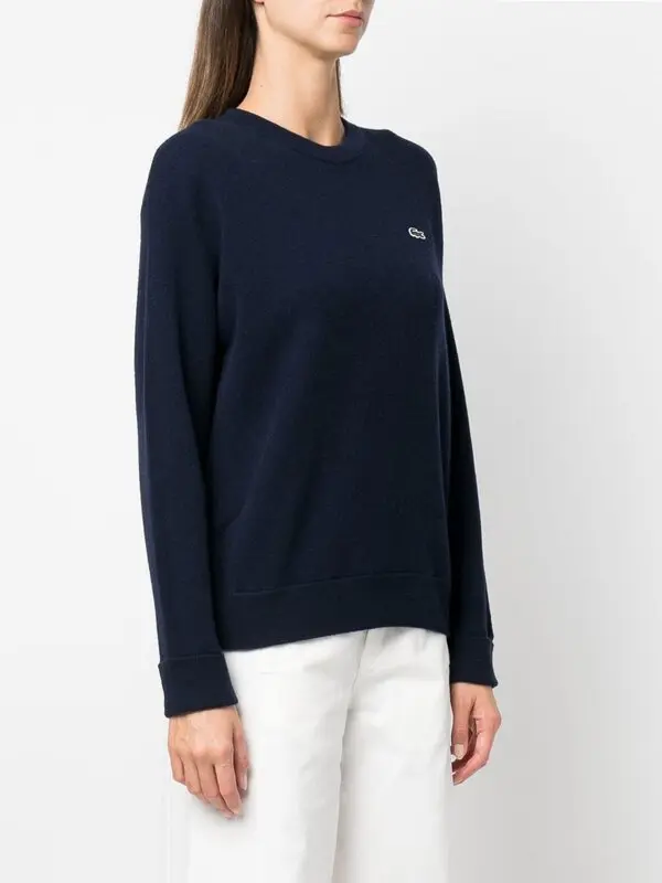 Lacoste Logo-patch Crew-neck Jumper