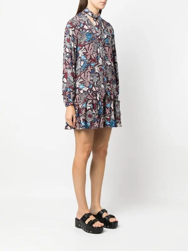 Diane Von Furstenberg Abstract Pattern Midi Dress