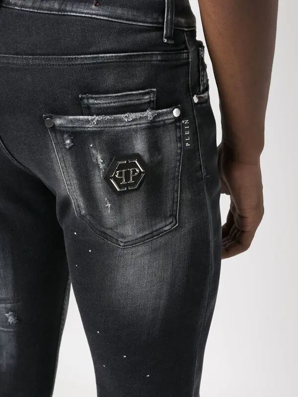 Philipp Plein Distressed Skinny-cut Jeans