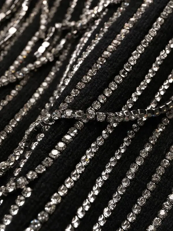 Philosophy Di Lorenzo Serafini Crystal-embellished Sleeveless Dress - Black