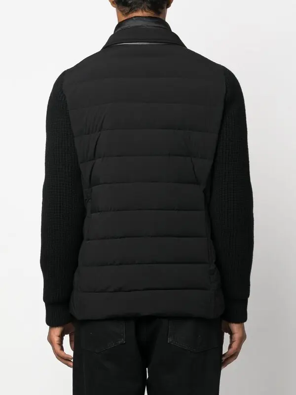 MOORER Button-up Padded Jacket - Black