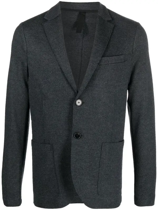 Harris Wharf London Virgin Wool Single-breasted Blazer