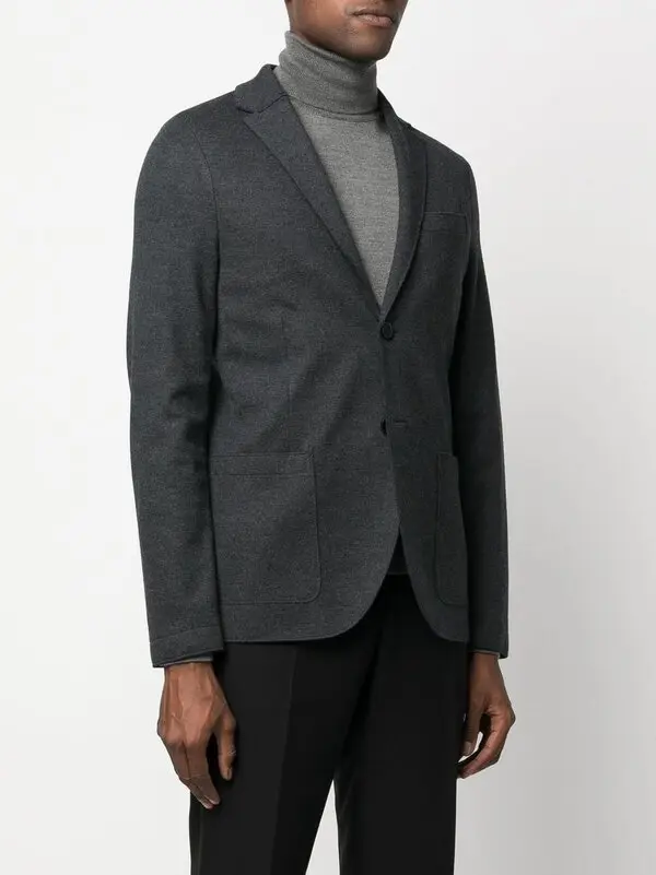 Harris Wharf London Virgin Wool Single-breasted Blazer