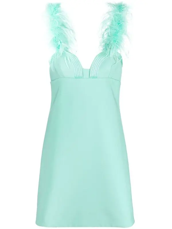 Elie Saab Feather-detail Dress