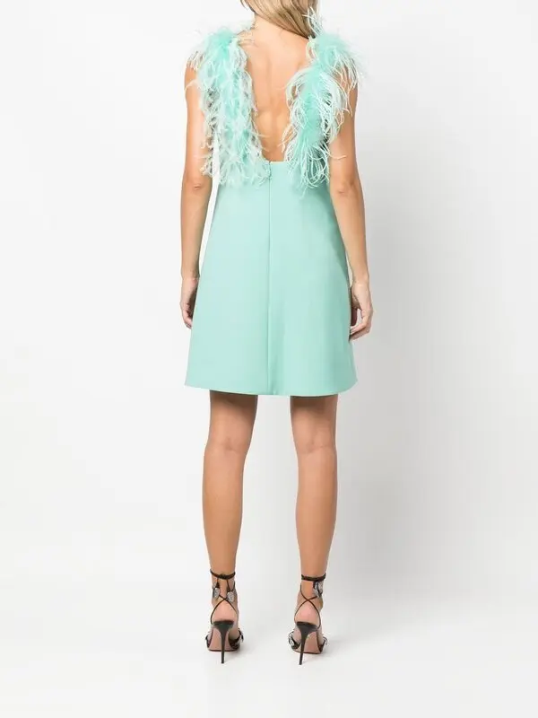 Elie Saab Feather-detail Dress