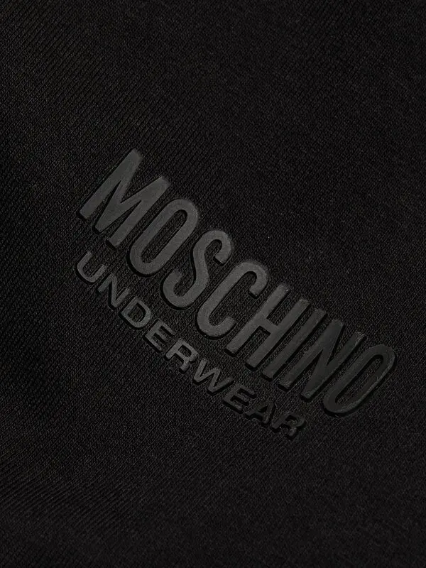 Moschino Core Stretch Cotton Crop Sweatshirt
