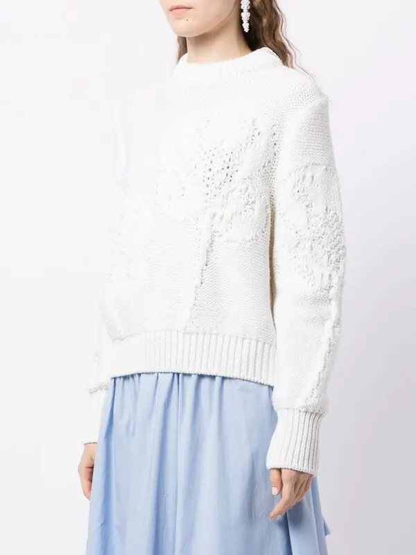 Cecilie Bahnsen Open-knit Virgin Wool Jumper