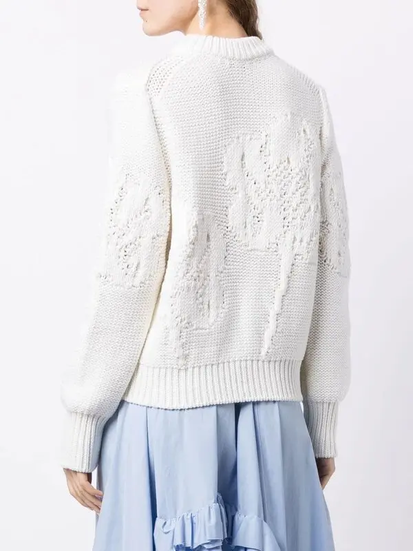 Cecilie Bahnsen Open-knit Virgin Wool Jumper