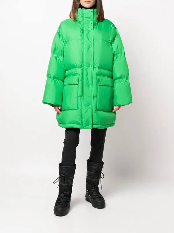STAND STUDIO Mid-length Edna Coat - Green