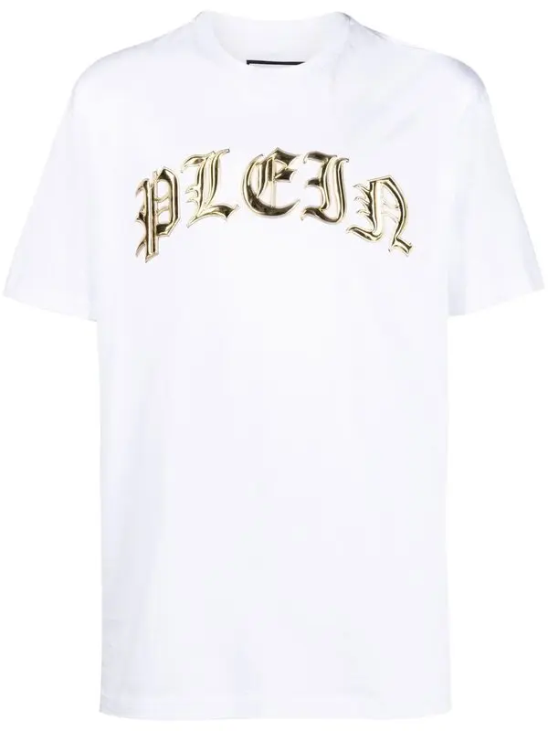 Philipp Plein Logo-appliqué Cotton T-shirt - White