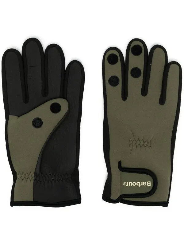 Barbour Logo-thumb Grippy Gloves - Green