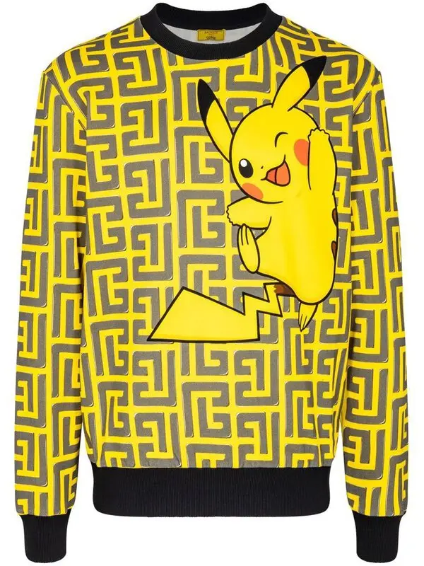 Balmain X Pokémon All-over Printed Sweatshirt
