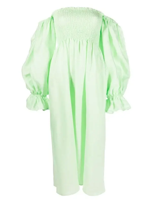 Sleeper Atlanta Linen Midi Dress