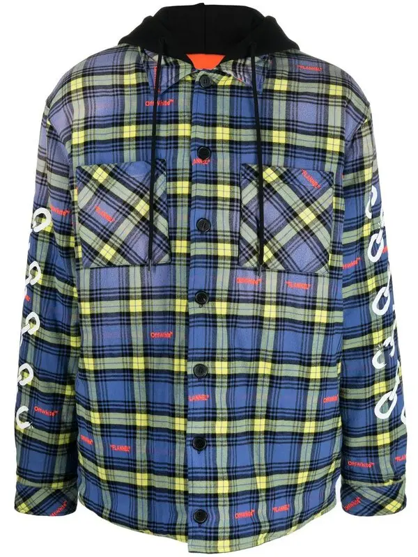 Off-White Plaid-check Shirt Jacket