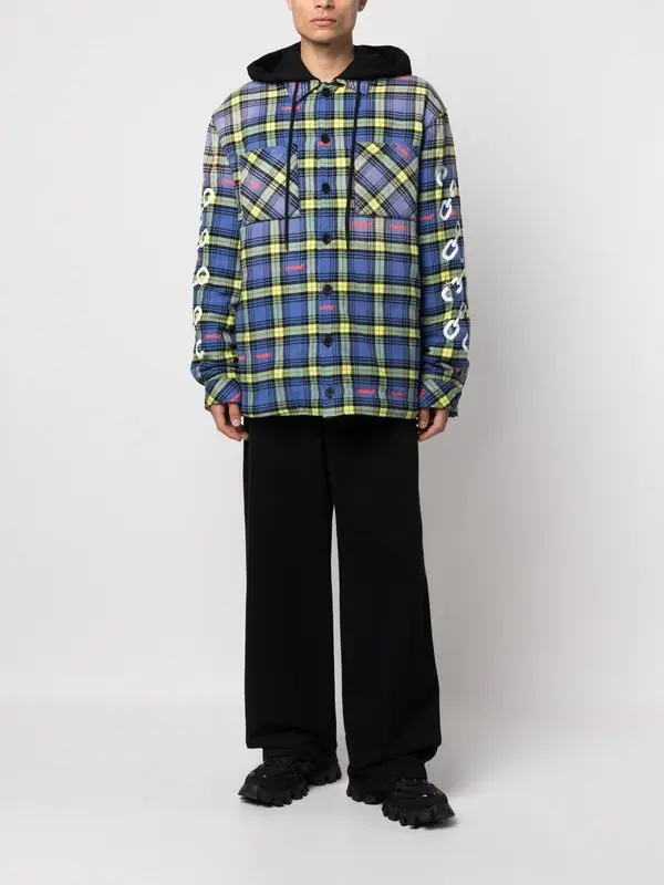 Off-White Plaid-check Shirt Jacket
