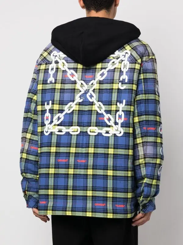 Off-White Plaid-check Shirt Jacket