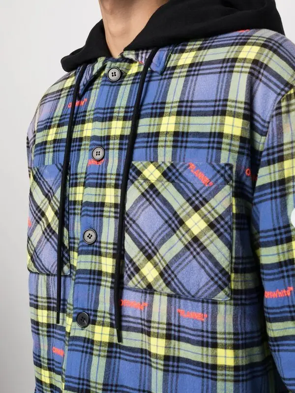 Off-White Plaid-check Shirt Jacket