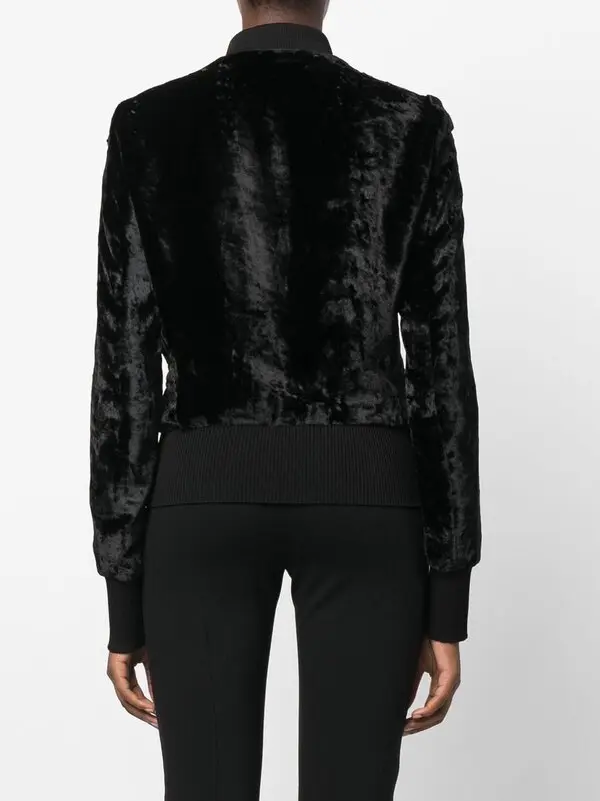 SAPIO Velvet Bomber Jacket