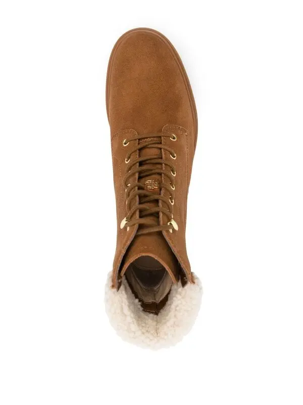 Ralph Lauren Carlee Suede Boots - Brown