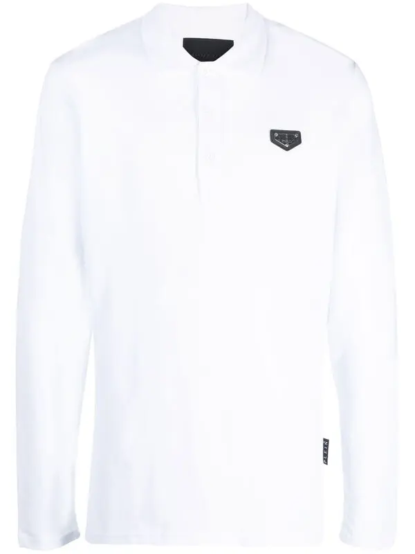 Philipp Plein Logo-plaque Polo Shirt - White