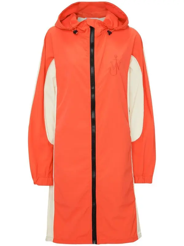 JW Anderson Logo-embroidered Color-block Parka