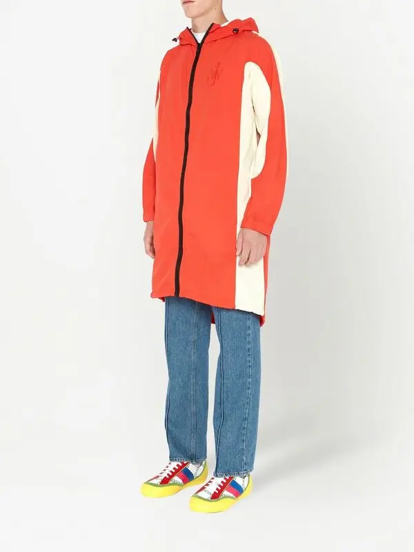 JW Anderson Logo-embroidered Color-block Parka