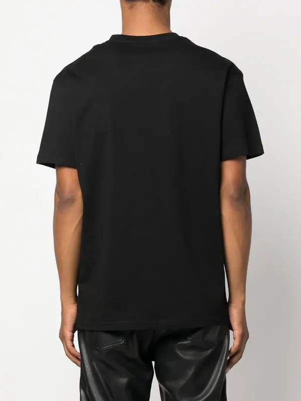 Philipp Plein Logo-plaque V-neck T-shirt - Black