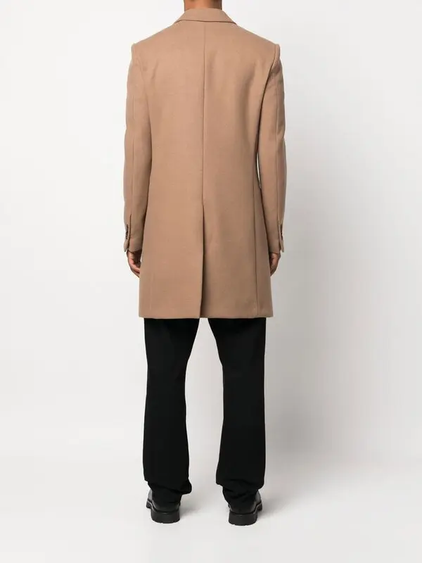 Philipp Plein Gothic Plein Single-breasted Coat - Brown
