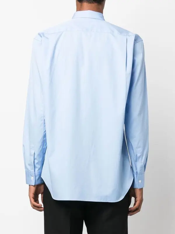 Comme Des Garçons Long-sleeve Cotton Shirt - Blue