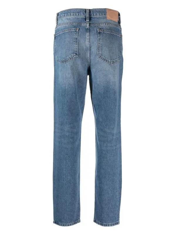 TWINSET Stonewashed Straight-leg Jeans