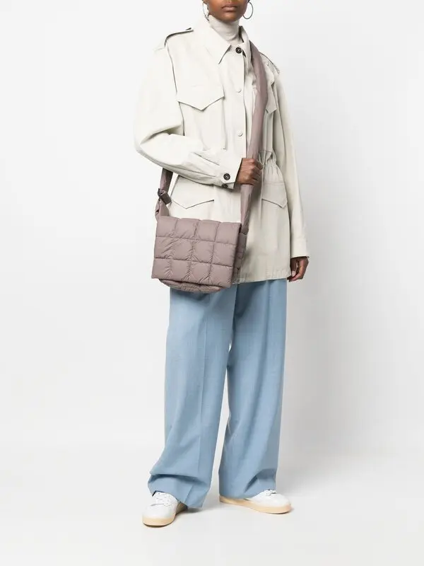VEECOLLECTIVE Padded Crossbody Bag - Grey