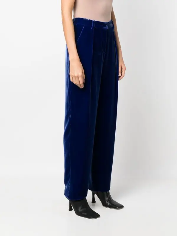 Giorgio Armani Straight-leg Velvet Trousers