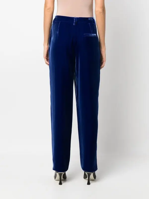 Giorgio Armani Straight-leg Velvet Trousers