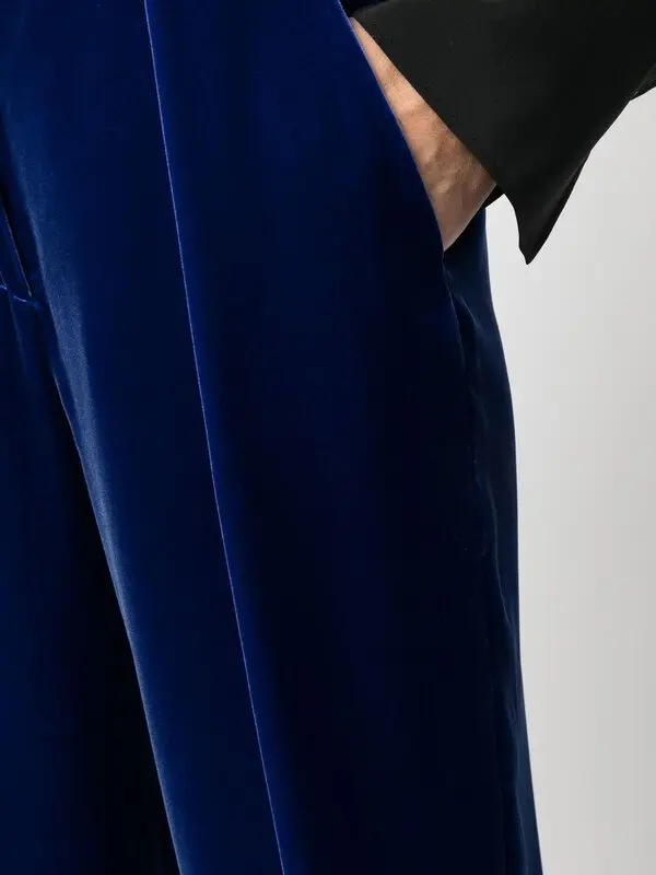 Giorgio Armani Straight-leg Velvet Trousers