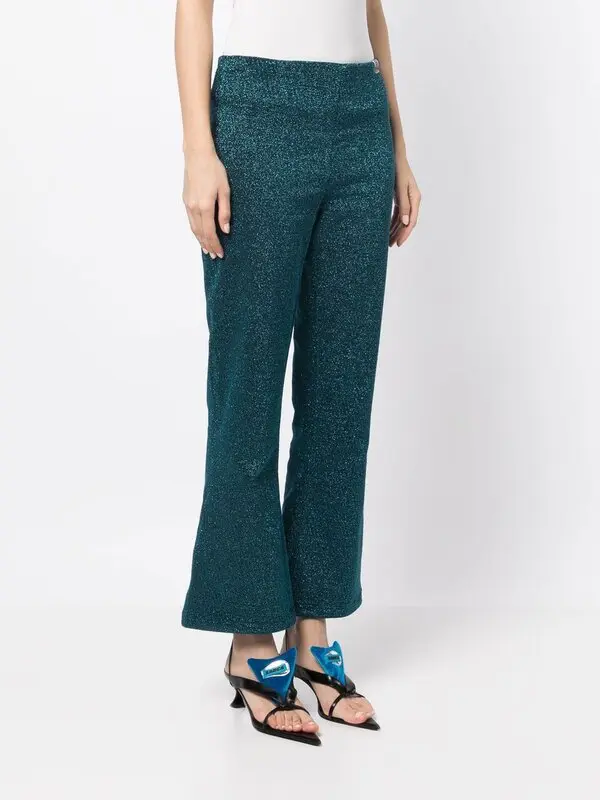 Mihara Yasuhiro Metallic Flared Trousers