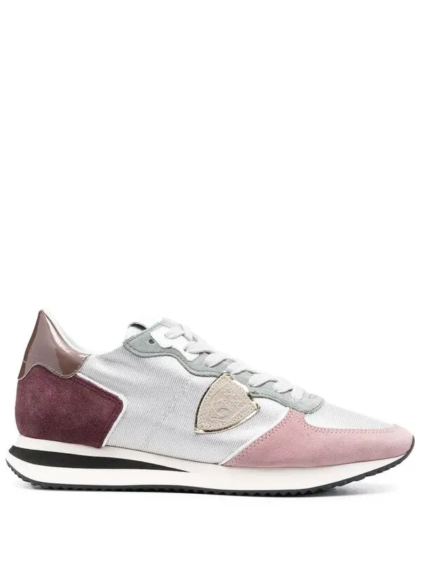 Philippe Model Logo Patch Low-top Sneakers - Grey