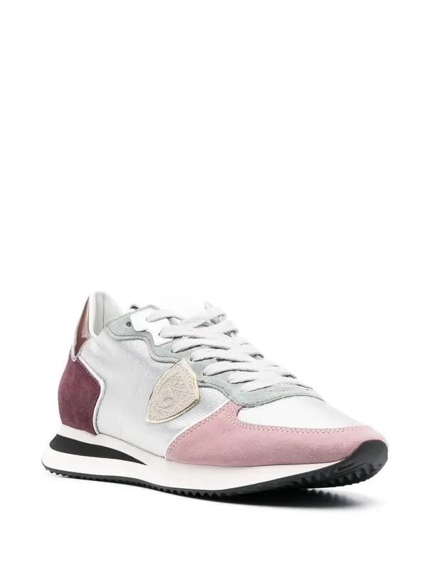 Philippe Model Logo Patch Low-top Sneakers - Grey