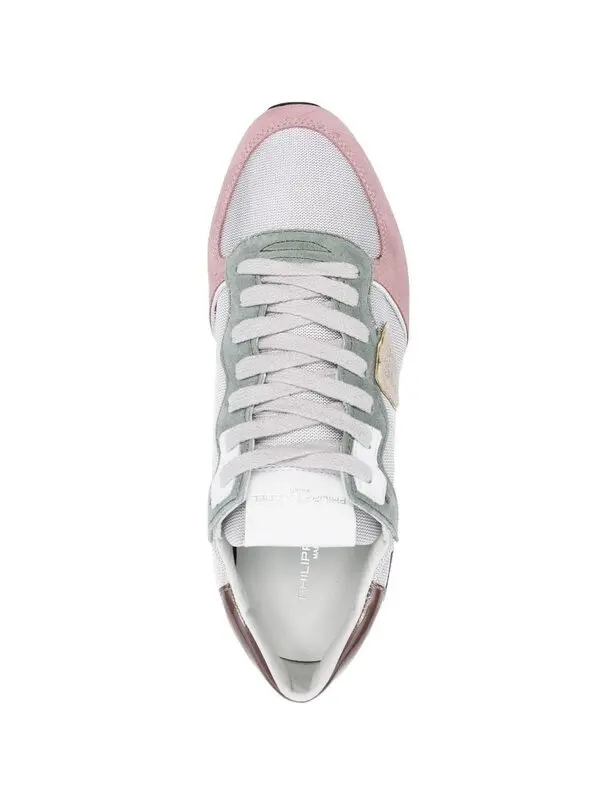 Philippe Model Logo Patch Low-top Sneakers - Grey