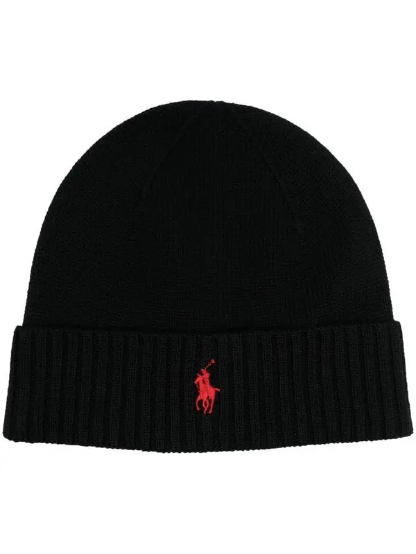 Ralph Lauren Polo Pony Beanie - Black
