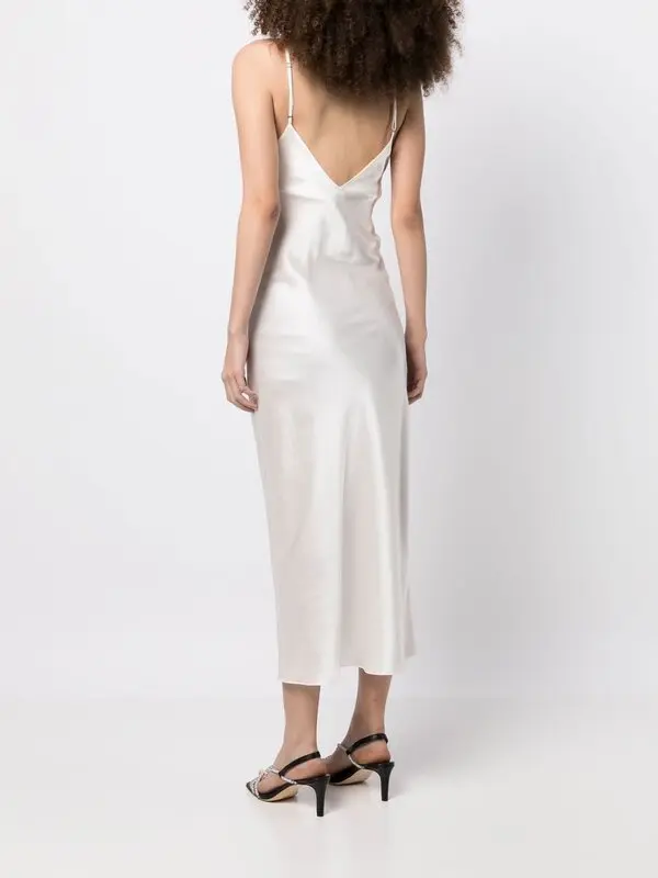 GILDA & PEARL Sophia Midi Slip Dress - White