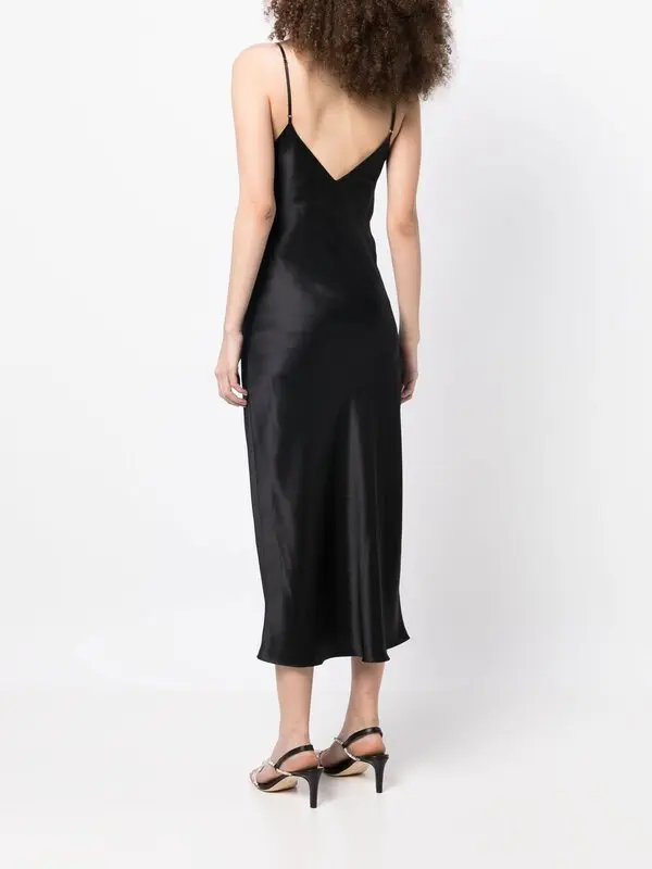 GILDA & PEARL Sophie Midi-slip Dress - Black