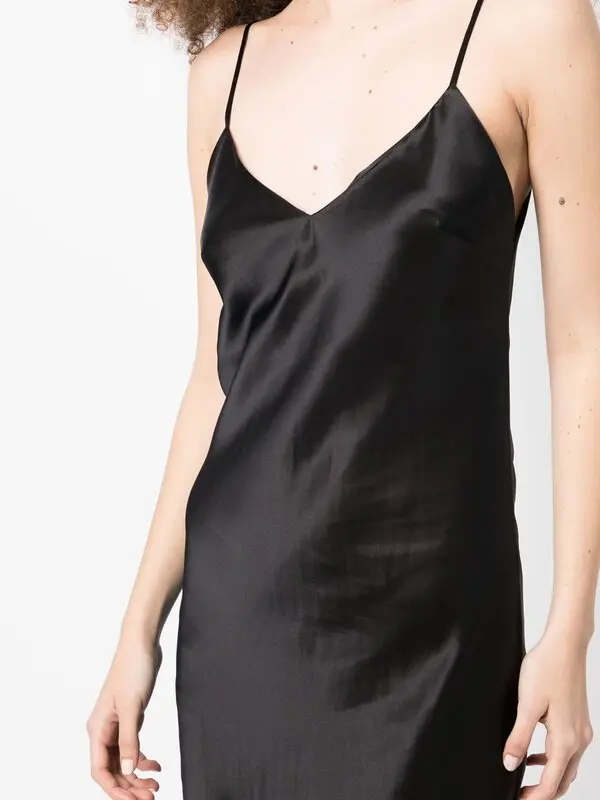 GILDA & PEARL Sophie Midi-slip Dress - Black