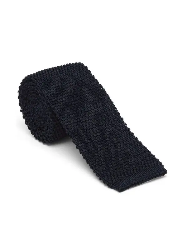 Brunello Cucinelli Fine-knit Tie - Blue