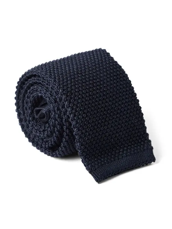 Brunello Cucinelli Fine-knit Tie - Blue