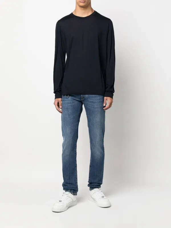 ZANONE Crew-neck Virgin Wool T-shirt