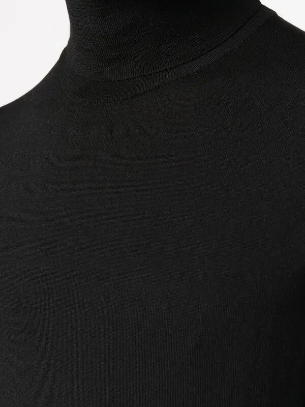ZANONE Roll Neck Jumper - Black